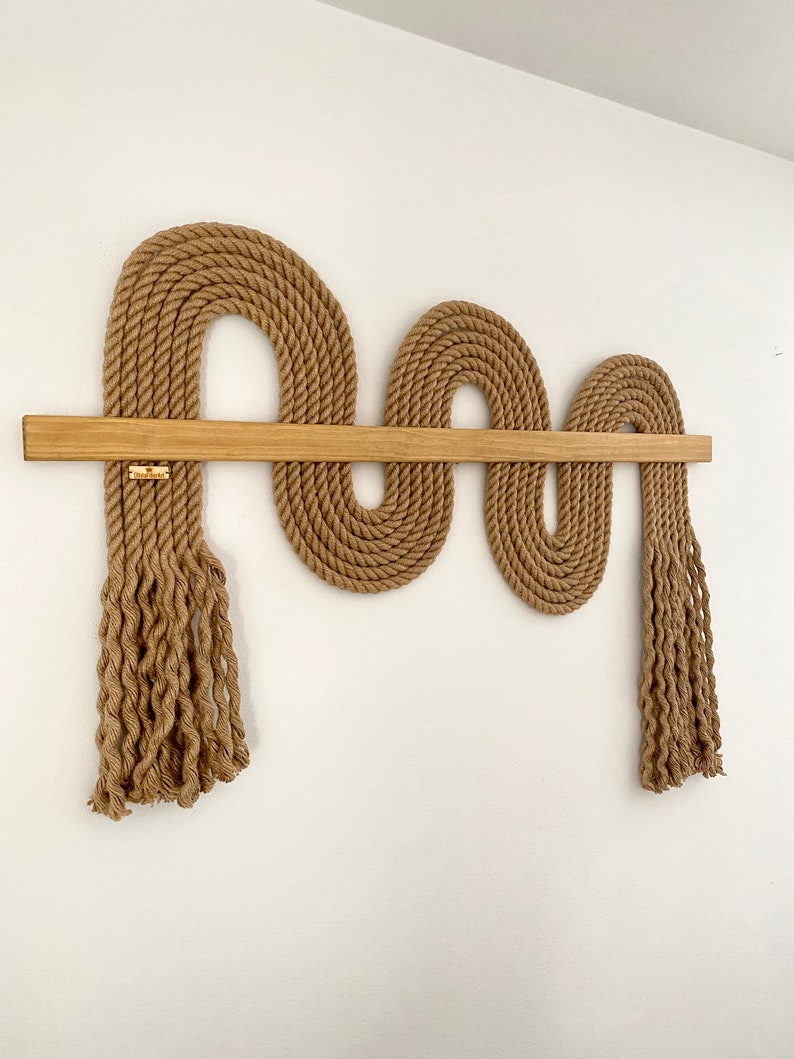 Rope Art, Modern Boho Wall Rope Home Decoration Rope Fringles ...