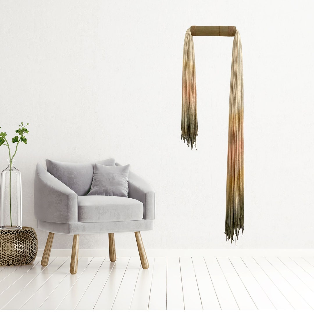 Cozy Room Decor Southern Color Tassels Bamboo Wall - Etsy