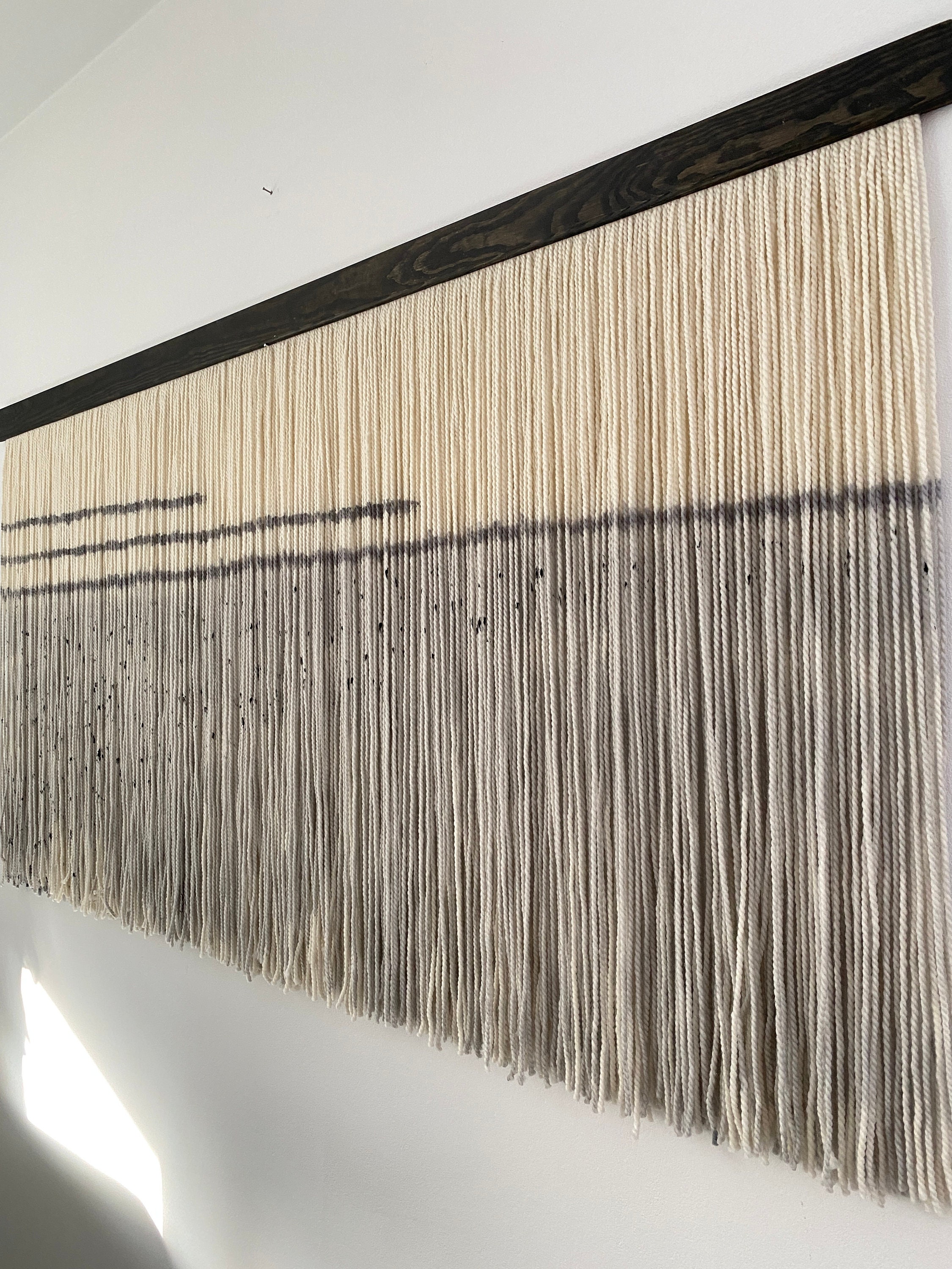 Minimalist Fiber Art Wool Textile Art Living Room Decor Trends Large ...