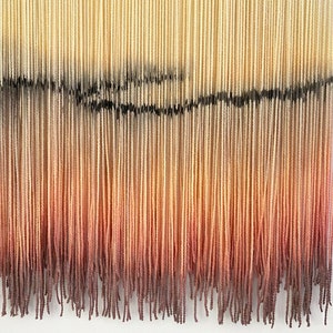 Vintage Wall Hanging, Victorian Macrame Fiber, Living Room Decor, Sunny ...