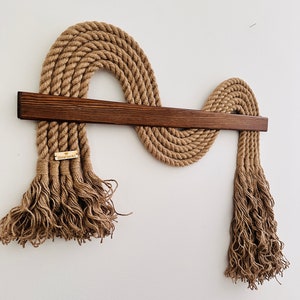 Rope Art Modern Boho Wall Rope Home Decoration Rope Fringles Minimalist ...