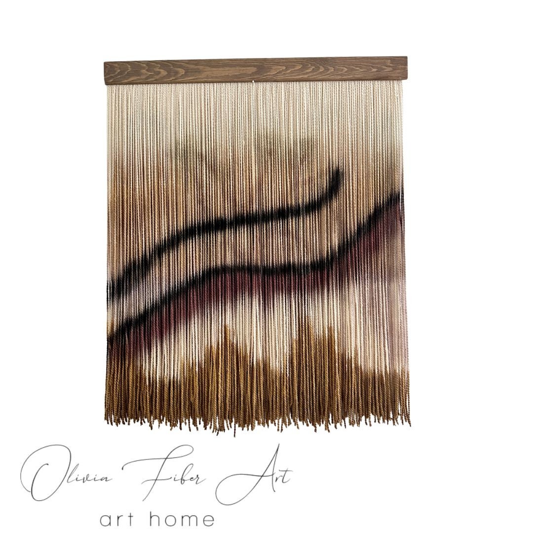 Fiber Art Wool for Wall, Handmade Textile Art, Contemporary Art for ...