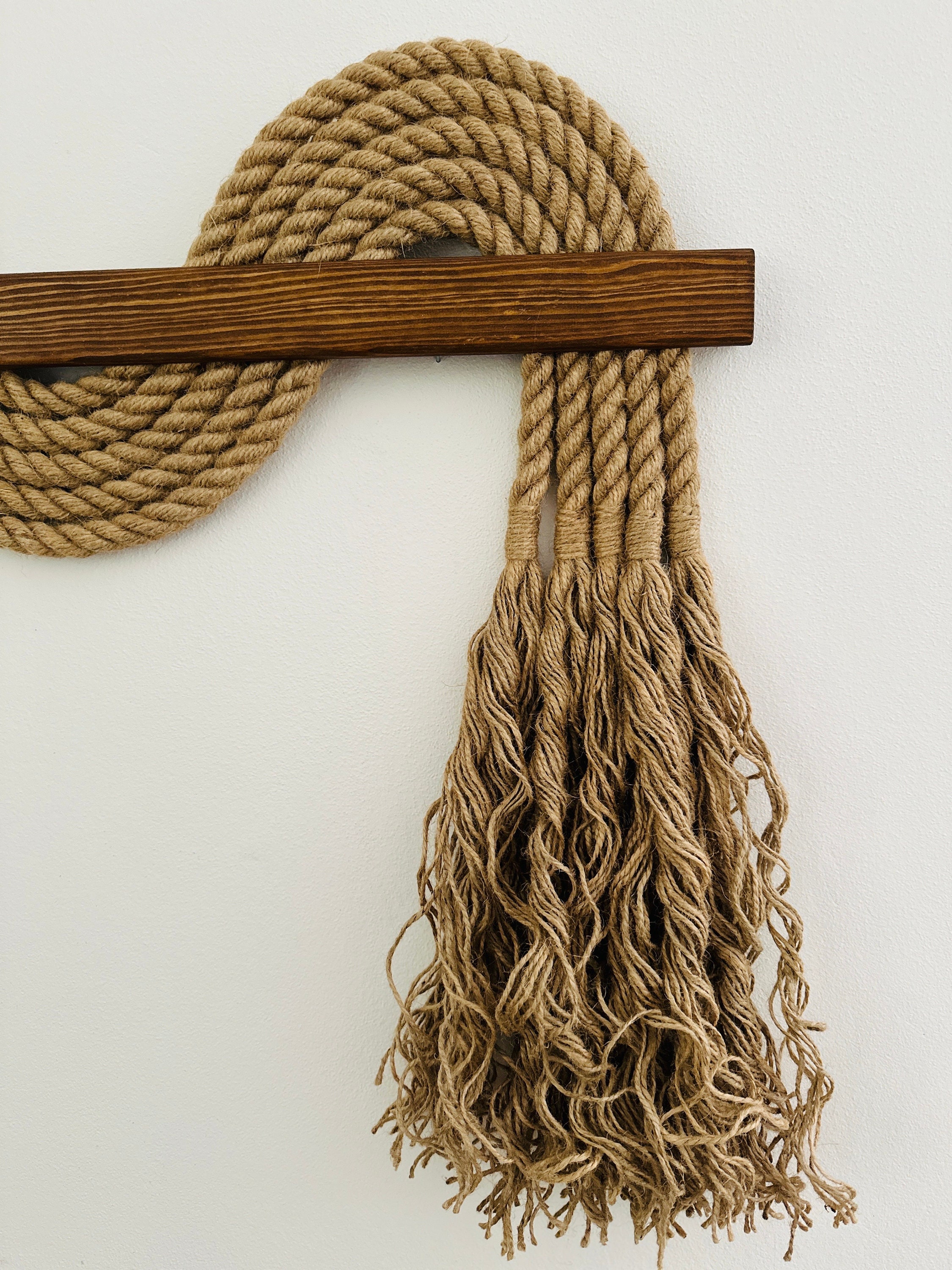 Rope Art Modern Boho Wall Rope Home Decoration Rope Fringles Minimalist ...