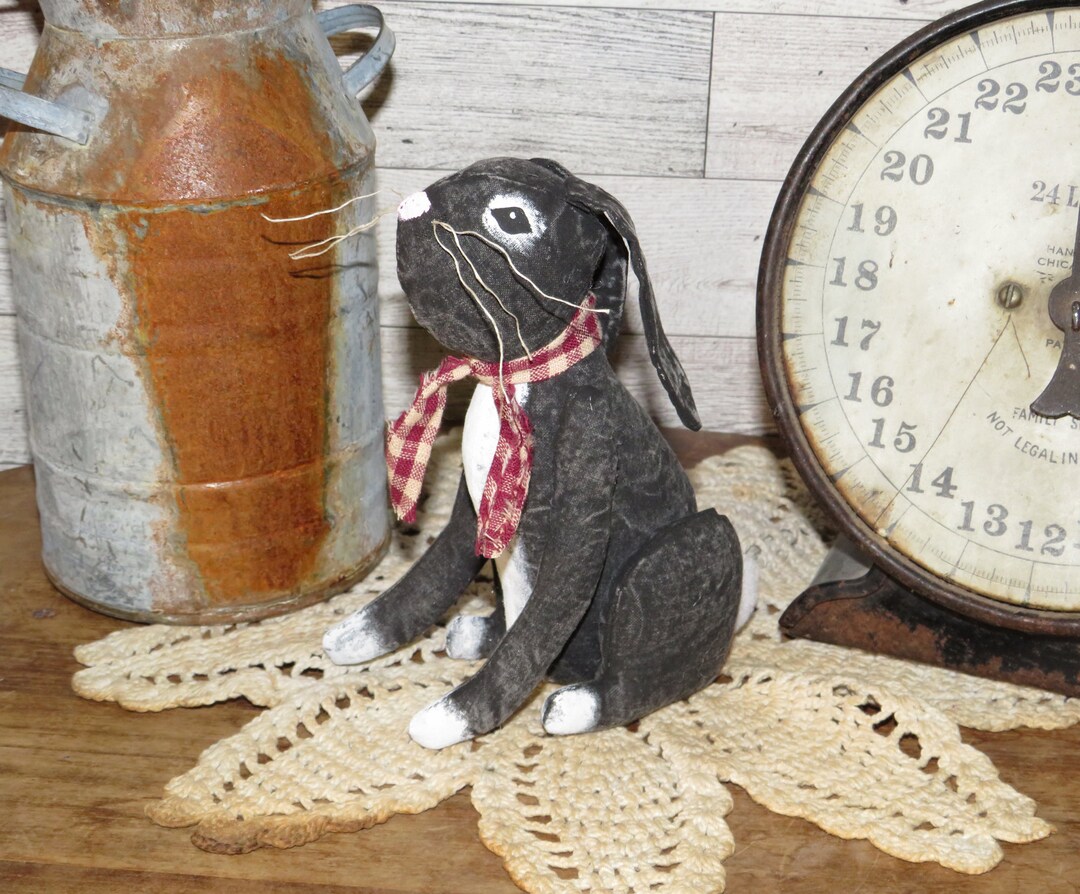 Primitive Bunny Rabbit Shelf Sitter - Etsy