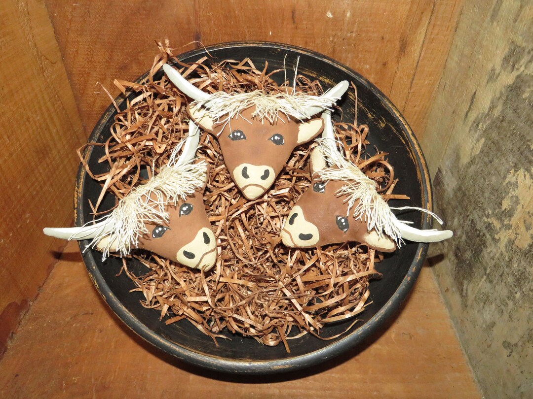Highland Cow Bowl Fillers, Set of 3 - Etsy