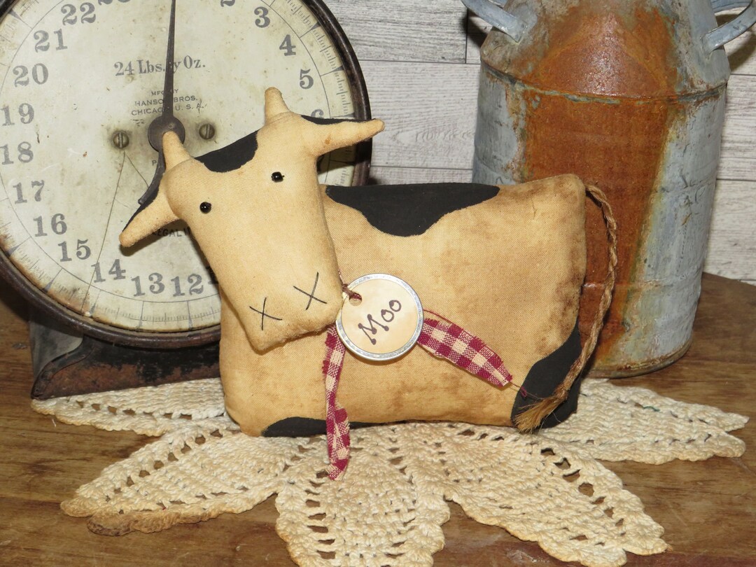 Primitive Cow Shelf Sitter, Country Farmhouse Tiered Tray Decor - Etsy