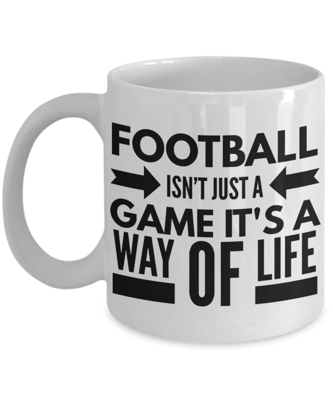Sports Mug FOOTBALL Way of Life for Serious Gridiron Fan, Sports Tea ...