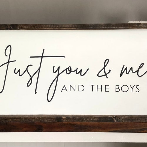 You Me & the Boys Sign Living Room Signs Boy Mom Sign Gift - Etsy