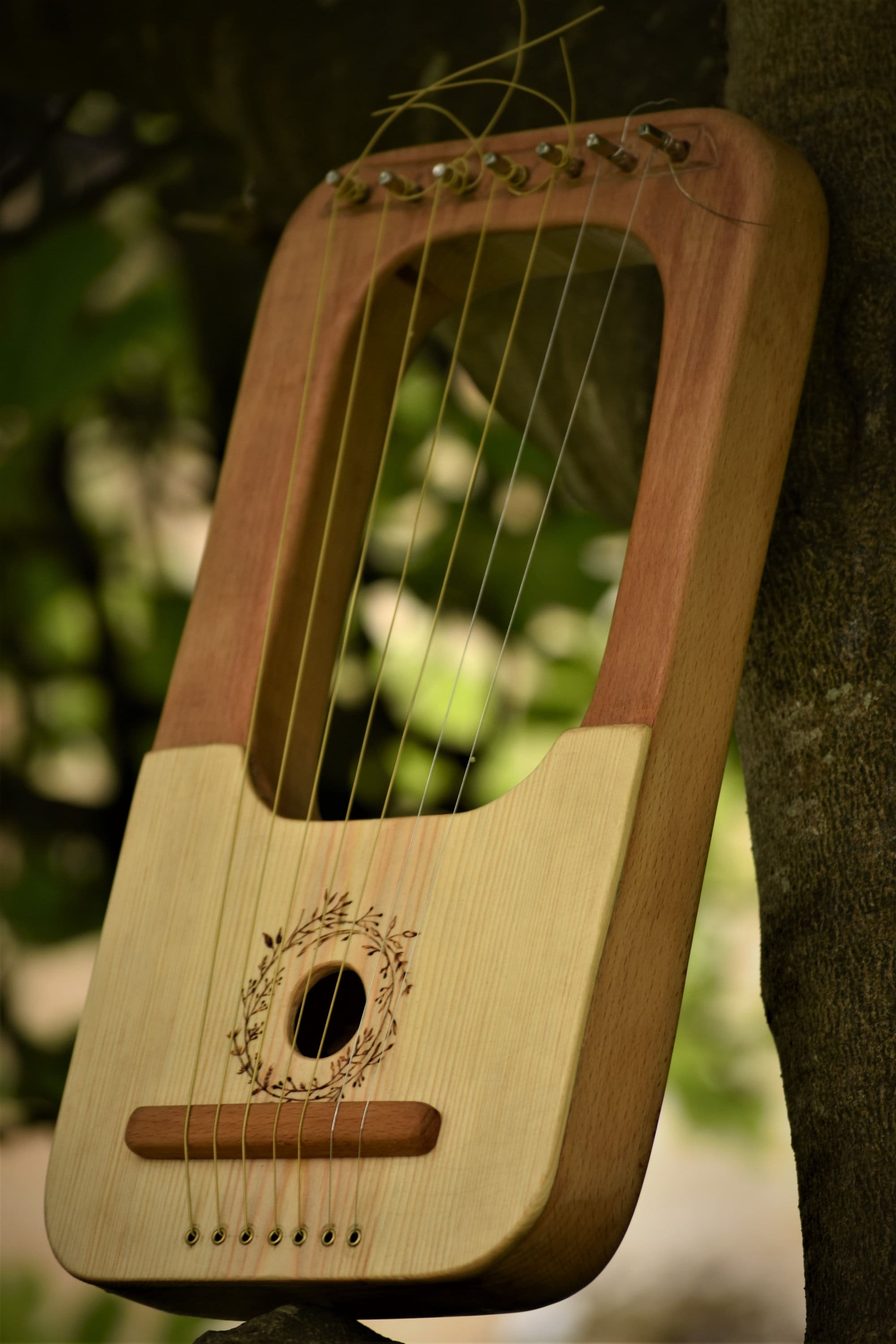 Lyre Harp/ Kravik Lyre Tuning/ Celtic Music / Ancient Instrument/ Hand ...