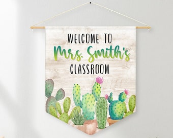 Cactus Teacher Sign - Etsy