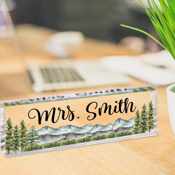 Teacher Name Plate - Etsy