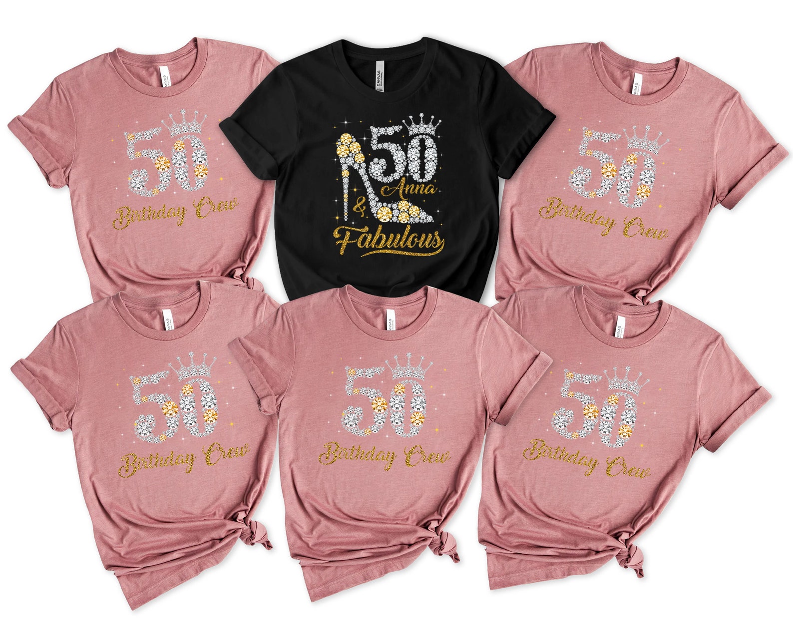 Birthday Squad Shirts 50 And Fabulous Shirt 50th Birthday Etsy