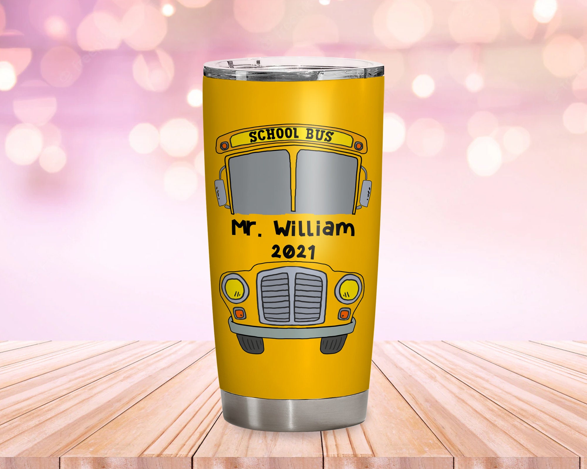 Bus Driver Gift, Custom School Bus Driver Tumbler, Bus Driver ...