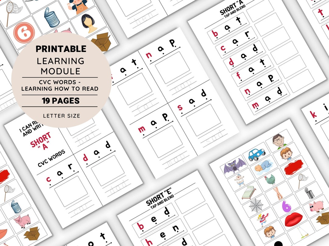 Learn to Read CVC Words - A Fun, Interactive Way to Help Beginning ...