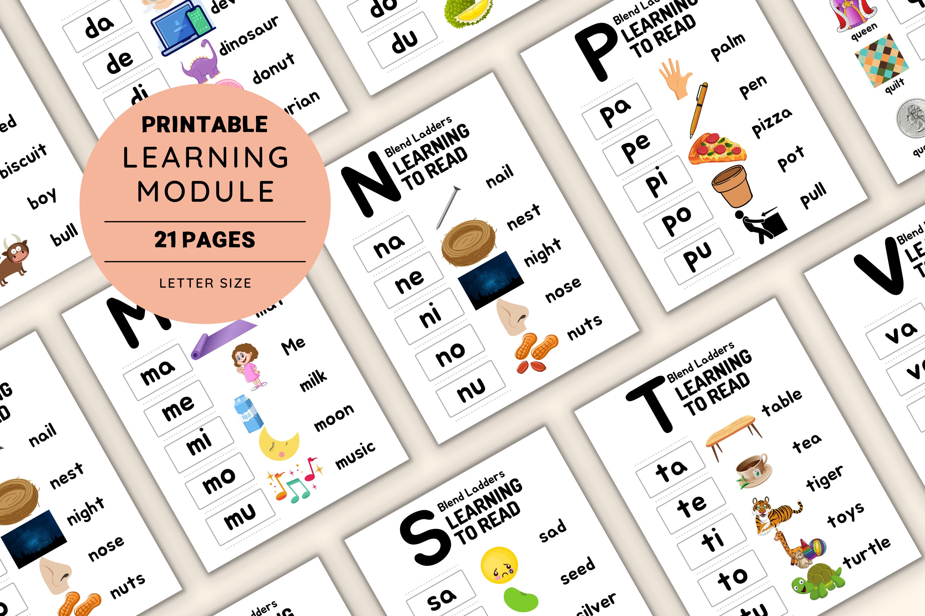Blend Ladder Printables Worksheets