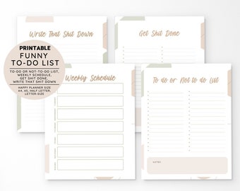 Funny Daily Planner - Etsy