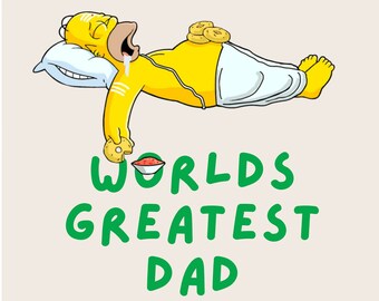 Homer Simpson Dad - Etsy UK
