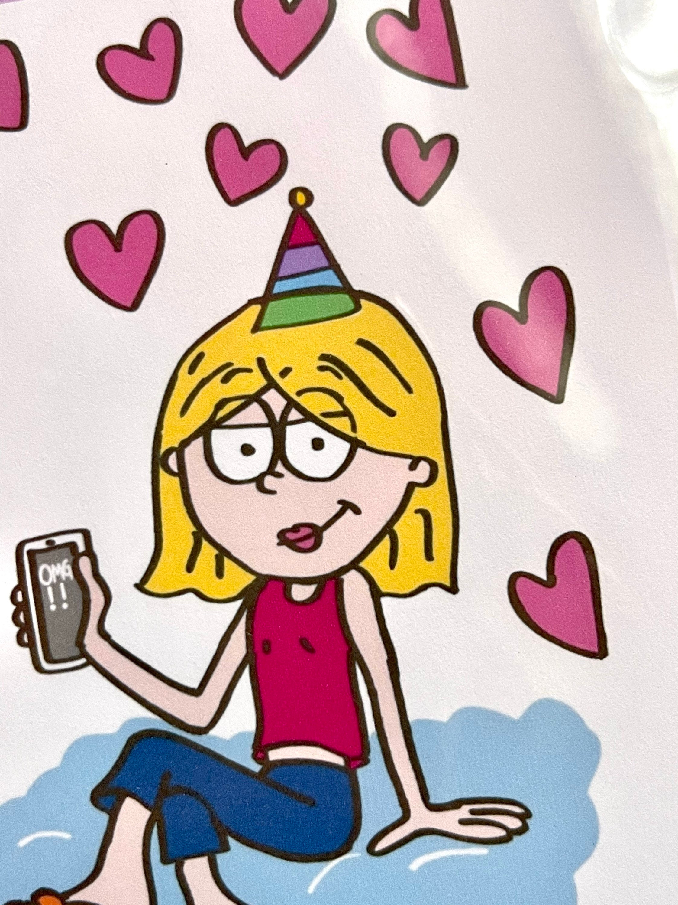 El Bday Lizzie / Lizzie McGuire / Disney channel / Tarjeta de ...