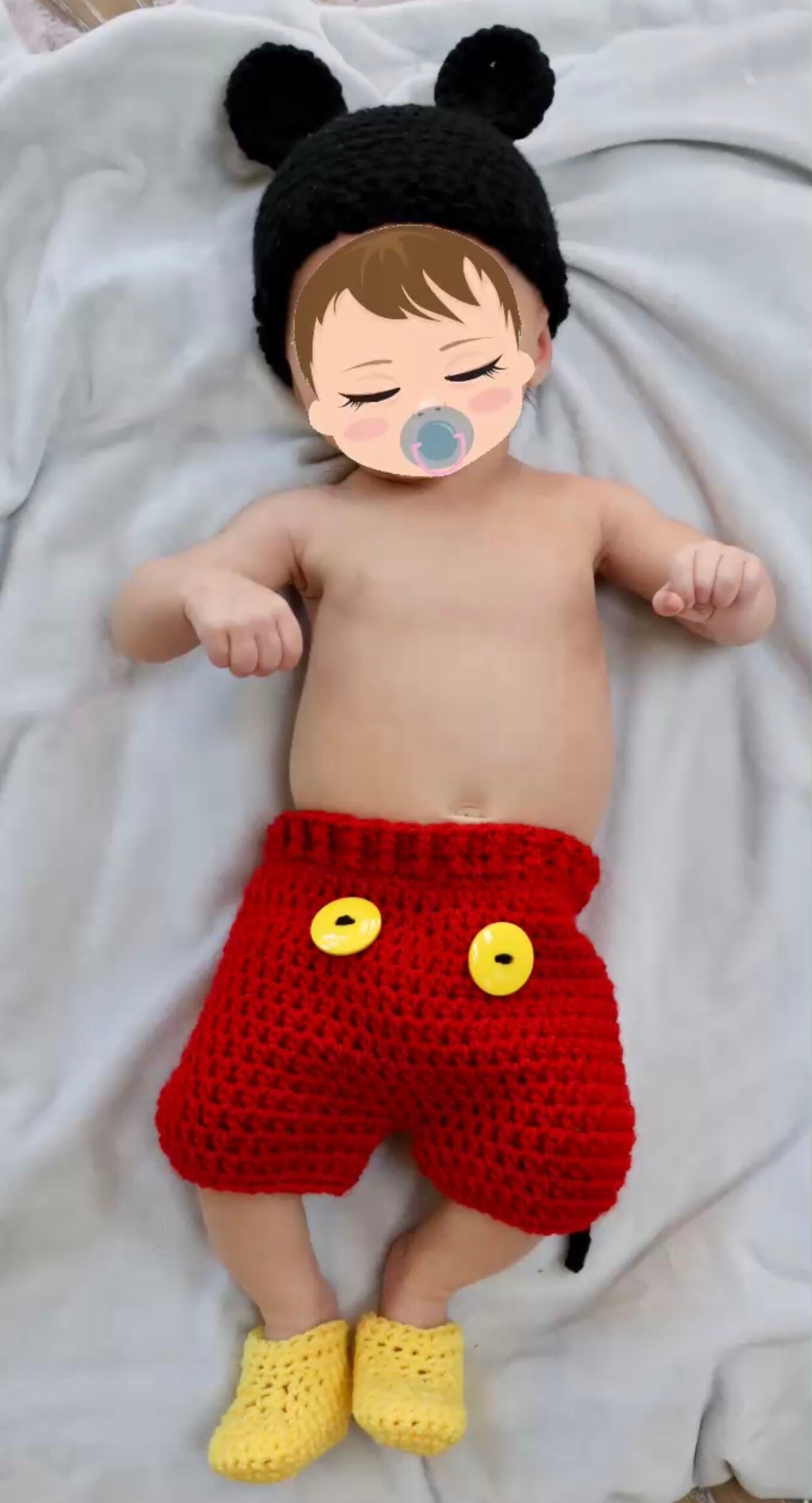 Mickey Mouse Newborn Outfit Disney Themed Newborn Outift - Etsy