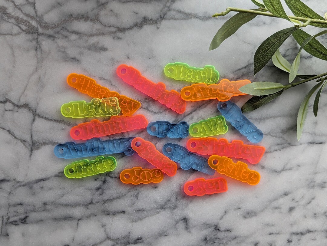 Personalized Name Tags water Bottle Tag Sports Bag Tag - Etsy