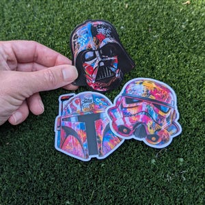 Star Wars Trooper Stickers | Darth Vader Stickers | Custom Die Cut ...