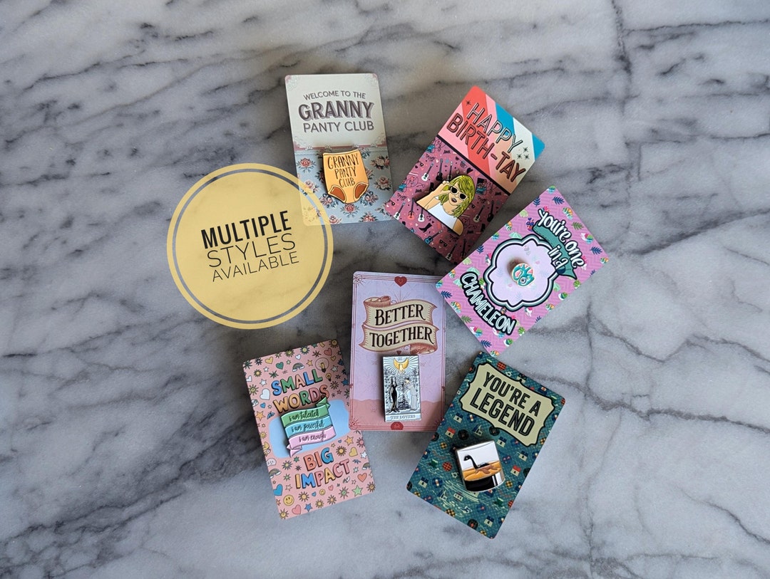 Pin Pals Enamel Pin Greeting Cards Enamel Pin Birthday Card Positive ...