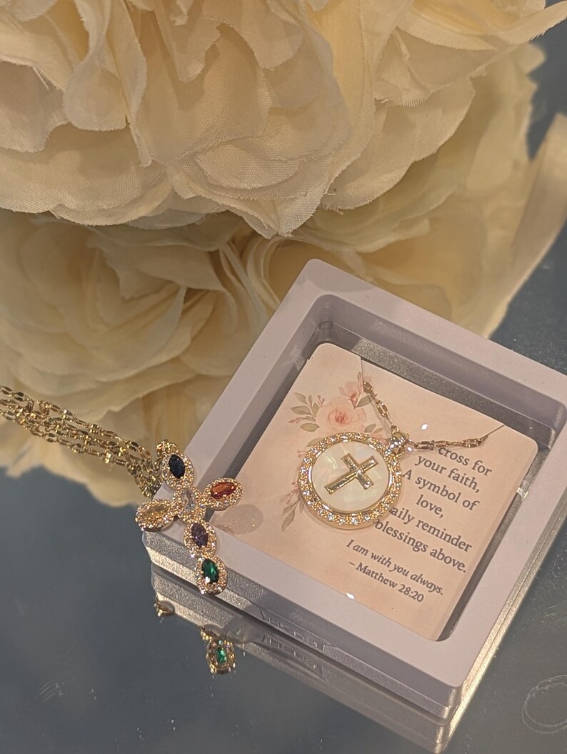 Catholic Baby Gift Girl Personalized Baby Keepsake Gift Newborn. Cross ...