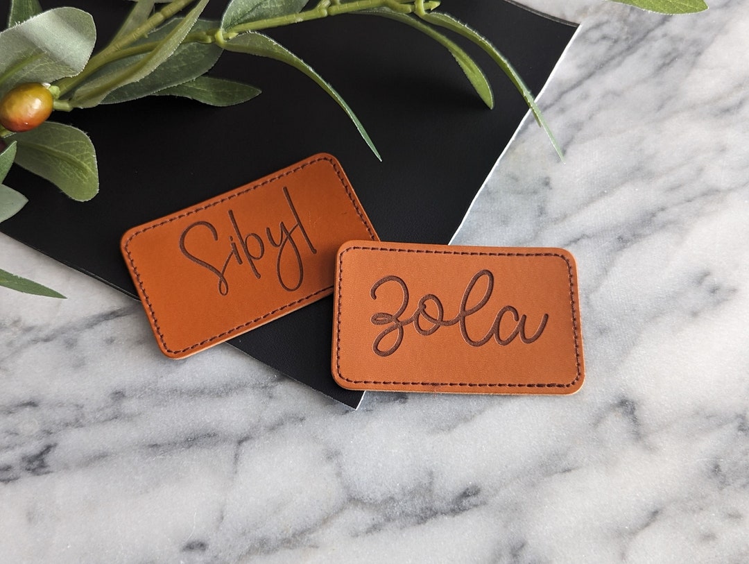 Custom Personalized Leather Patch Leather Patch for Stocking Leather ...