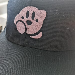 Kirby Hat Embroidered. Kirby Baseball Cap. Kirby Icon Fan Gift. - Etsy