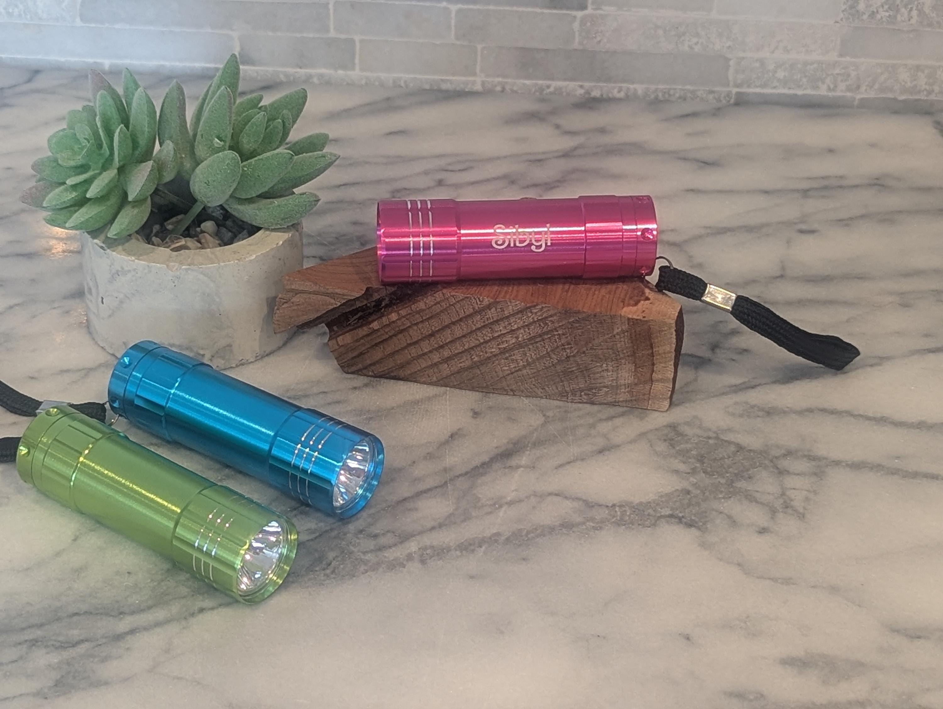 Custom Engraved Mini Flashlight | Carabiner Clip or Keychain | Badge ...