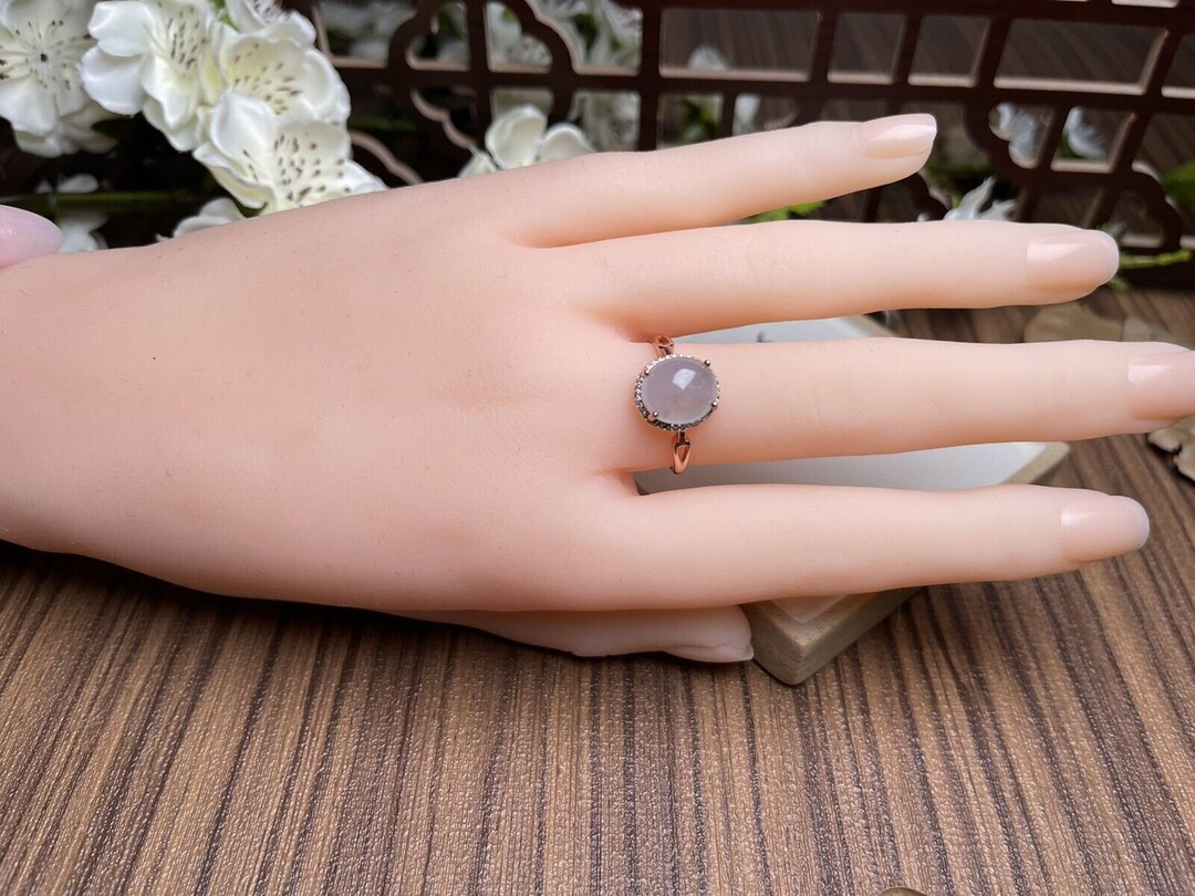 Certificated Grade A Clear Jadeite Jade Ring S925 - Etsy