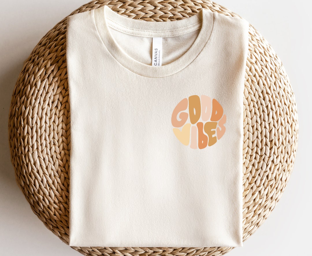 Good Vibes Shirt, Positive Shirt, Self Love T-shirt, Happy Face Shirt ...
