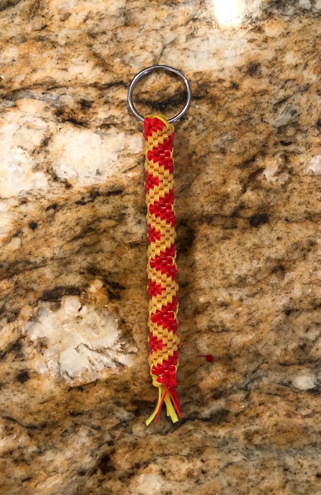 Zig Zag Boondoggle Keychain - Etsy