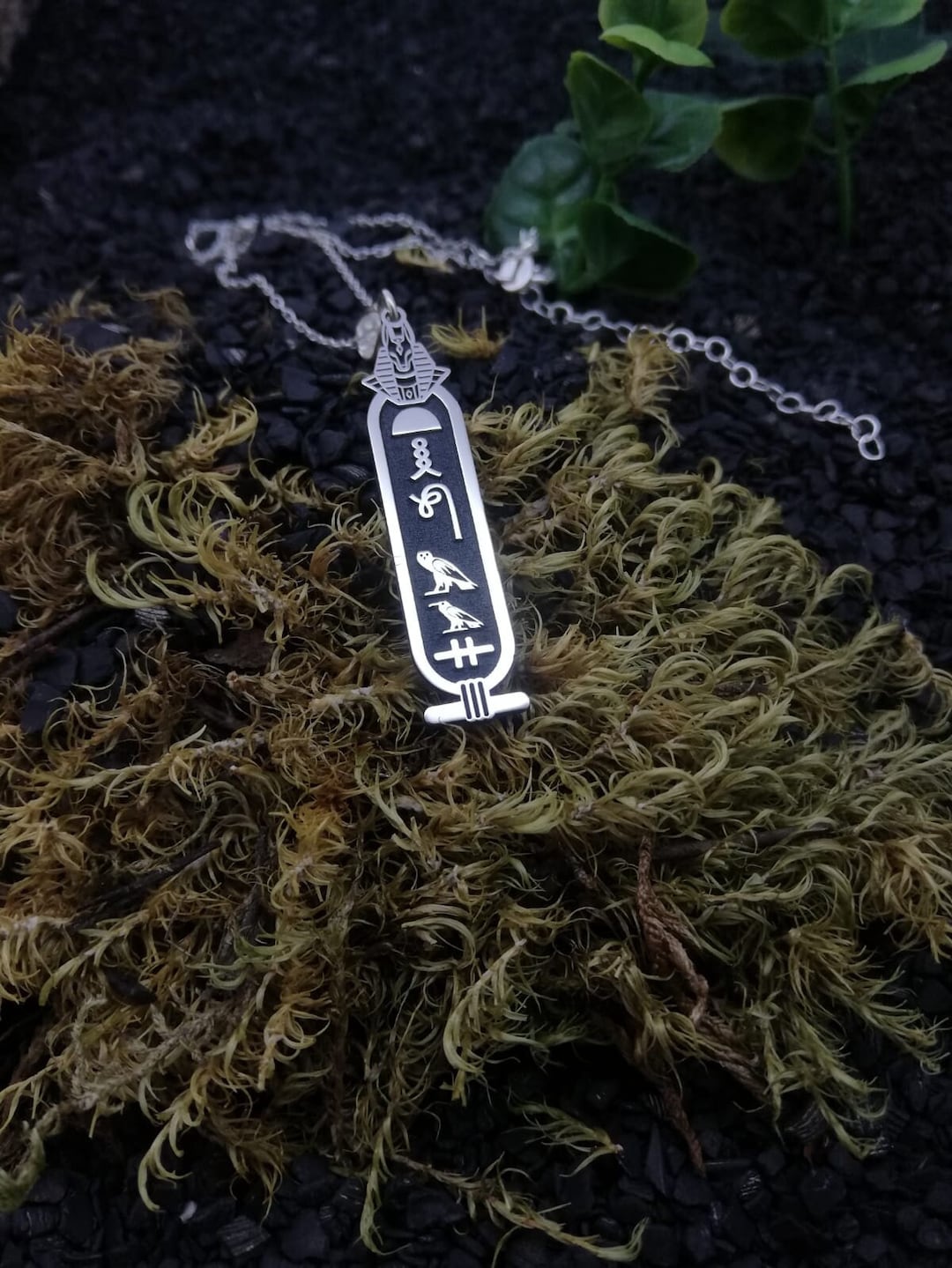 Anubis Cartouche Necklace Ancient the Egyptian God of - Etsy