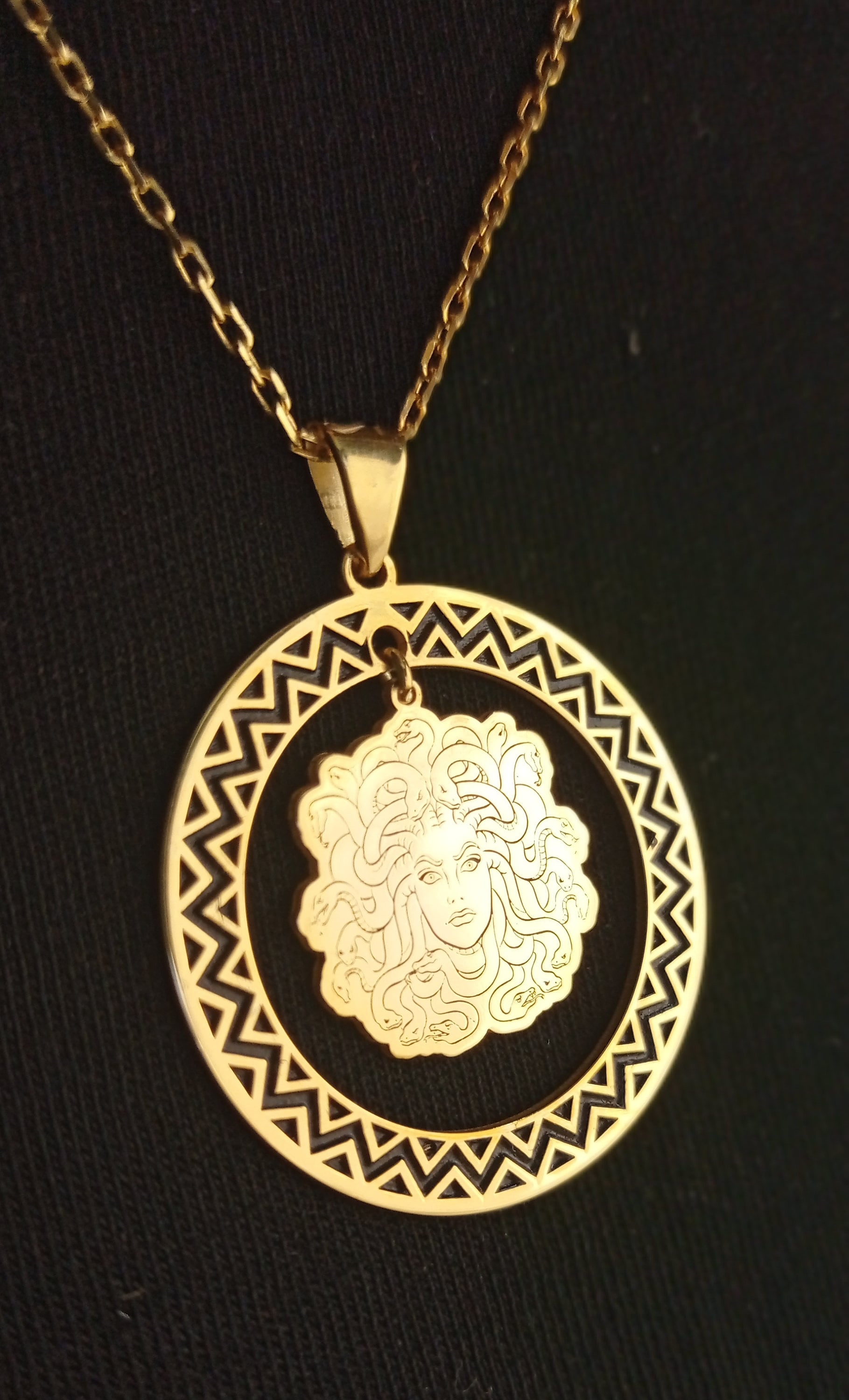 Medusa Silver Necklace | Greek Mythology Jewelry | Medusa Necklace ...