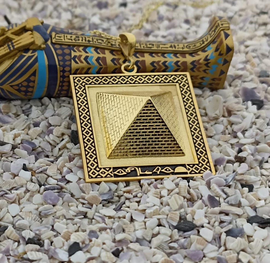 Pyramid Necklace, Pyramids of Giza Necklace, Egyptian Jewelry ...