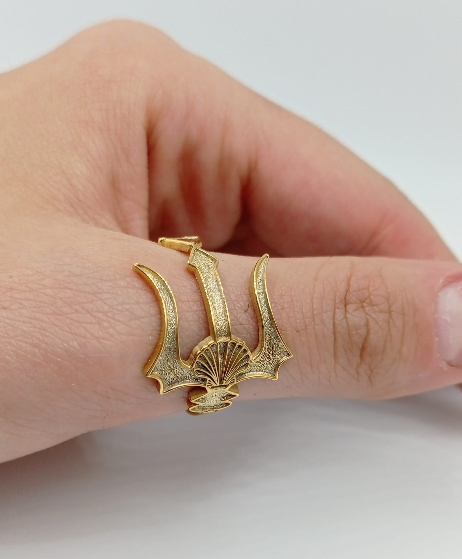 Ancient Greek God Poseidon Trident Ring Custom Made Neptune - Etsy Ireland