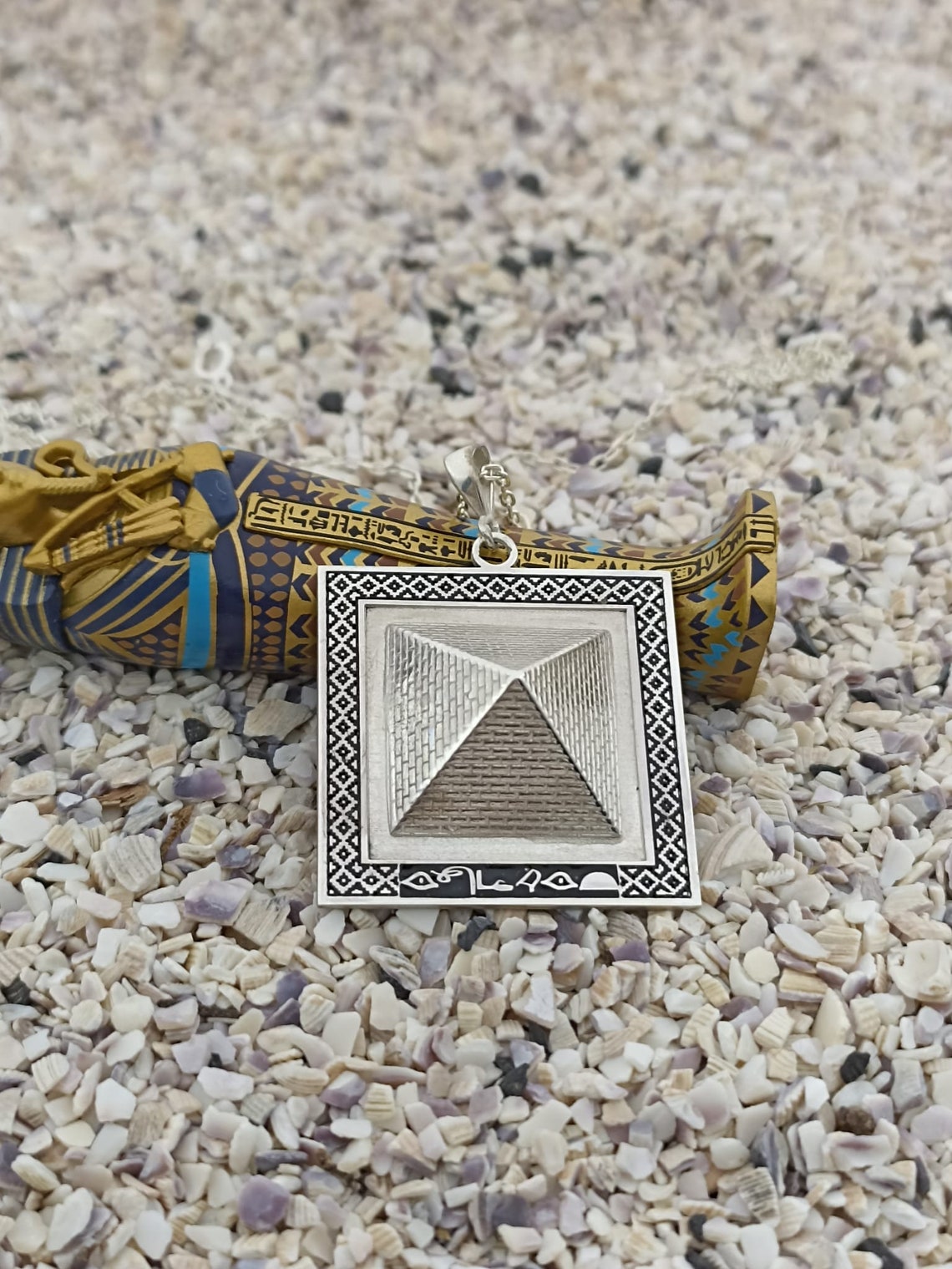 Pyramid Necklace Pyramids of Giza Necklace Egyptian Jewelry - Etsy