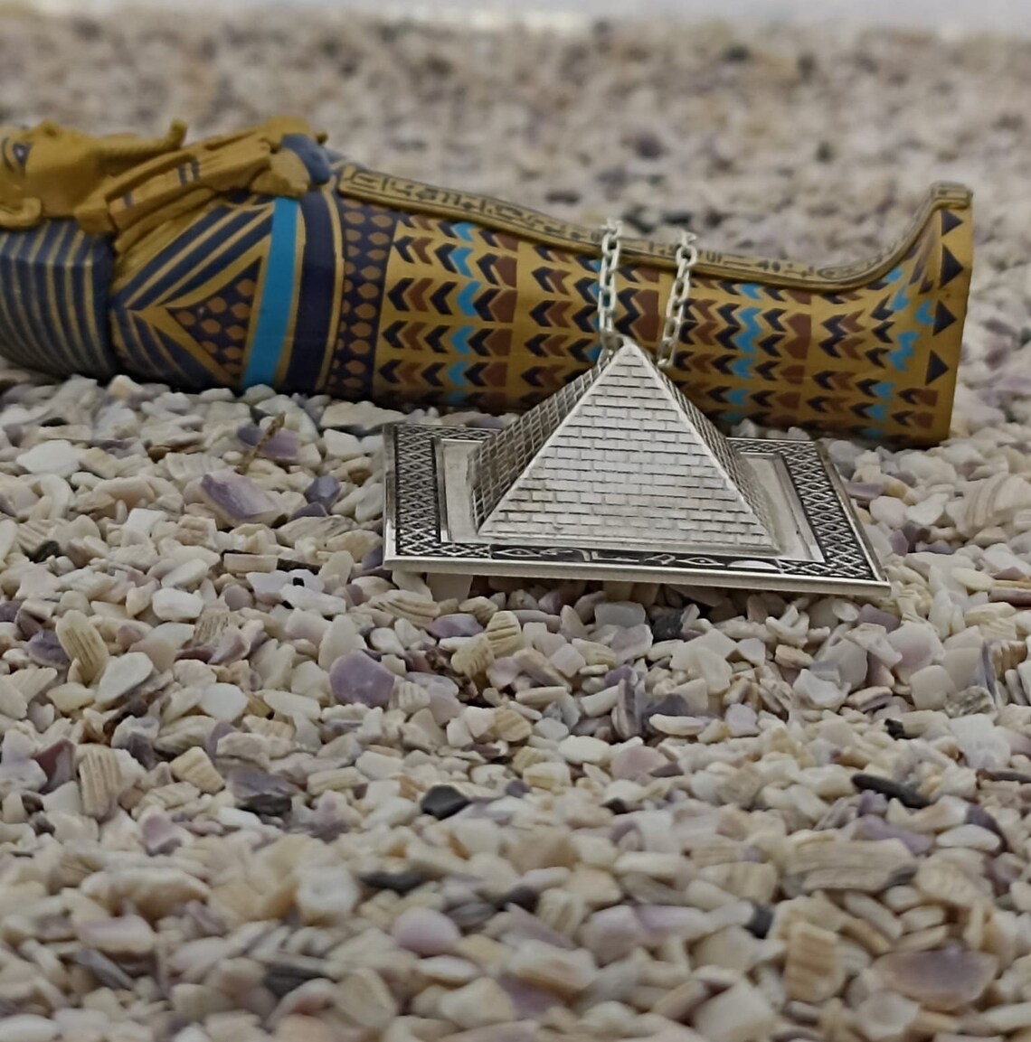 Pyramid Necklace Pyramids of Giza Necklace Egyptian Jewelry - Etsy