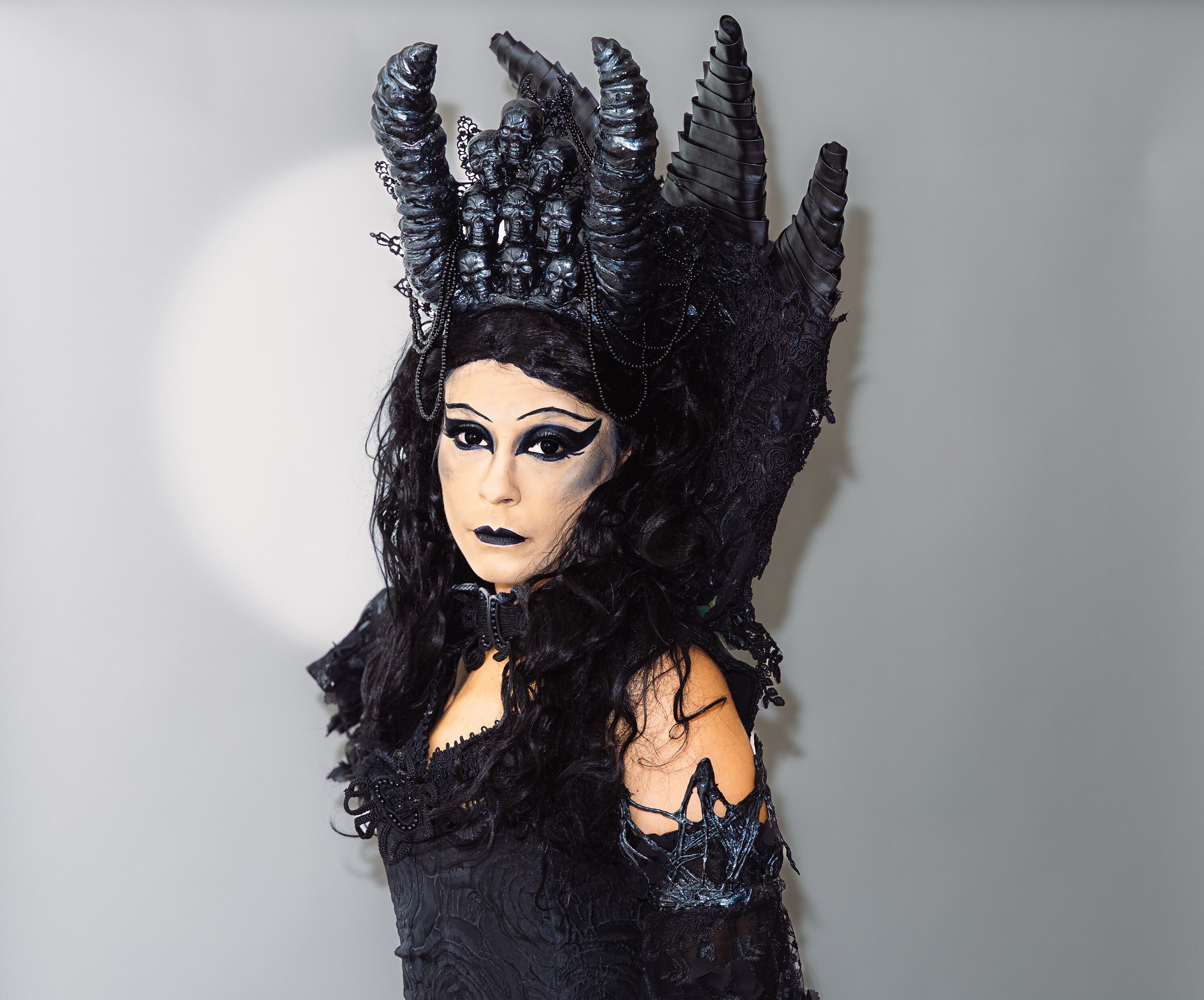 LILITH HEADPIECE Crown of Skulls Headpiece Dark Goddess Headpiece - Etsy