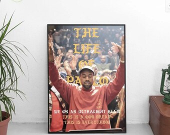 The Life of Pablo Poster - Etsy