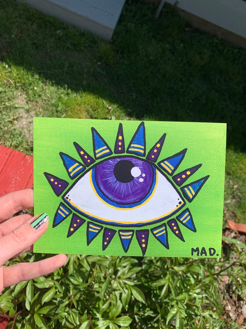 Trippy Eye Art Print - Etsy