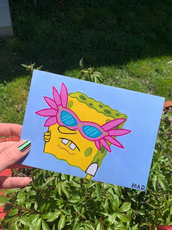SpongeBob Art Print | Etsy