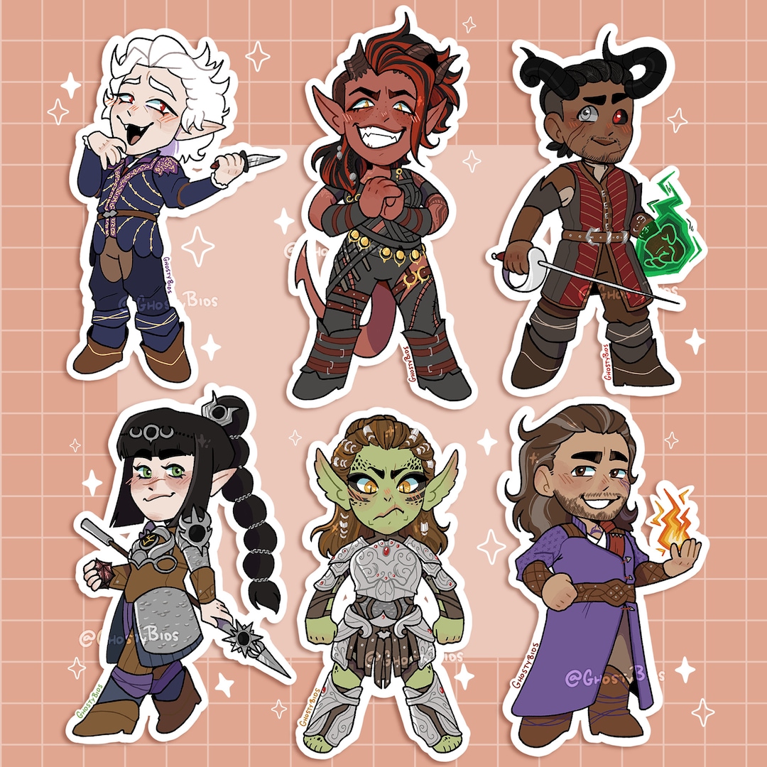 BG3 Companion Stickers - Etsy