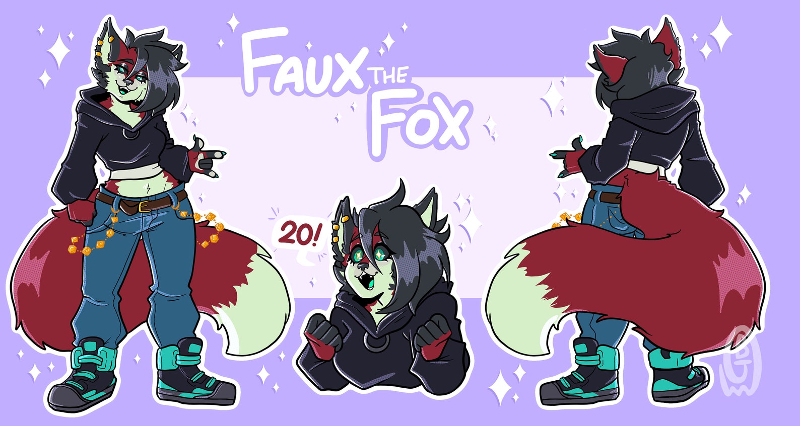Custom Furry Reference Sheet - Etsy