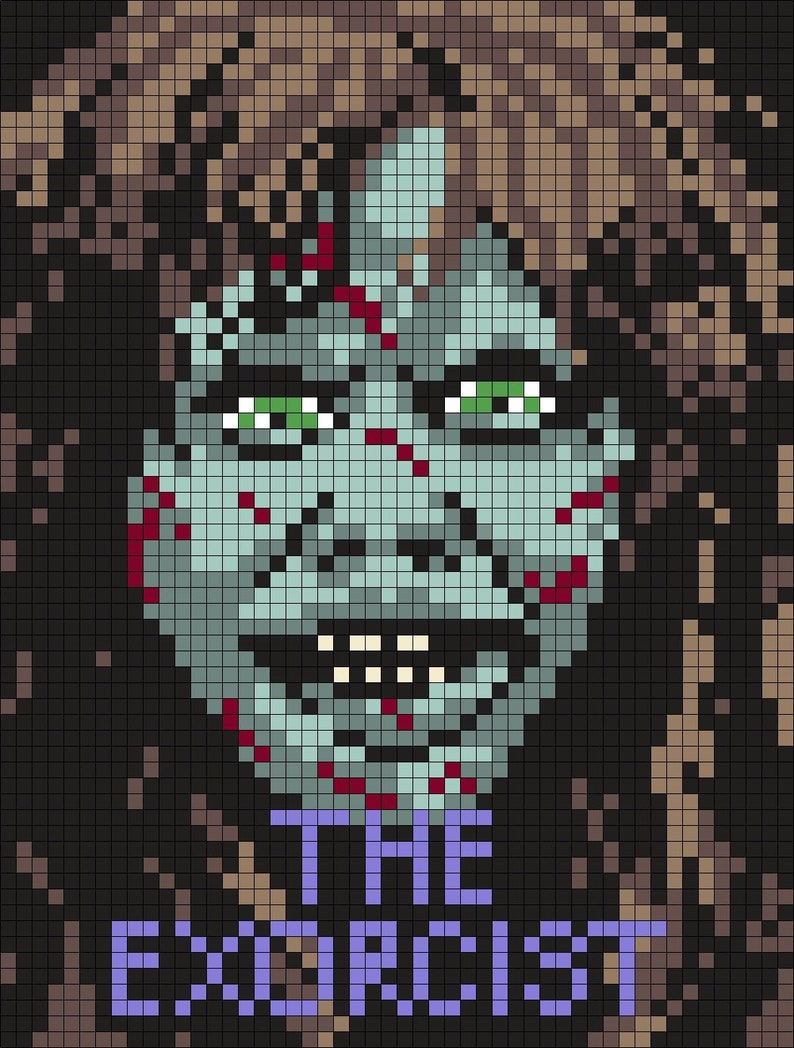 Horror Perler Bead Sculpture - Etsy