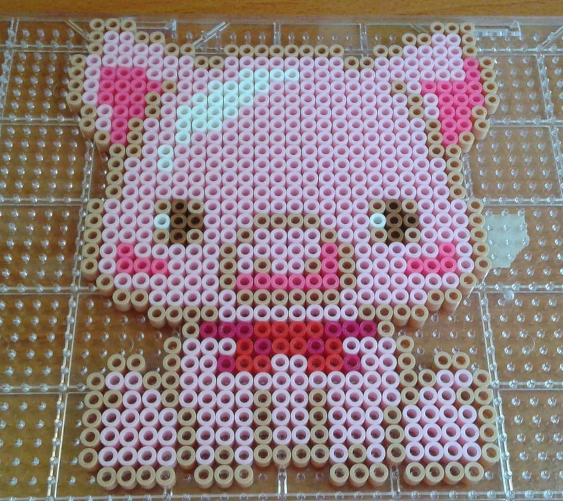 Perler Bead Pig - Etsy