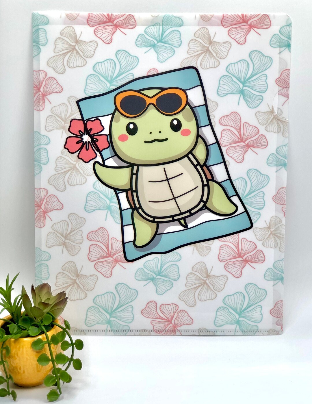 Cute Plastic File Folder Kawaii Letter Size L-pocket File - Etsy