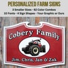 Carved Dairy Cattle Farm Signs, Custom Farm Entrance Sign, Outdoor ...
