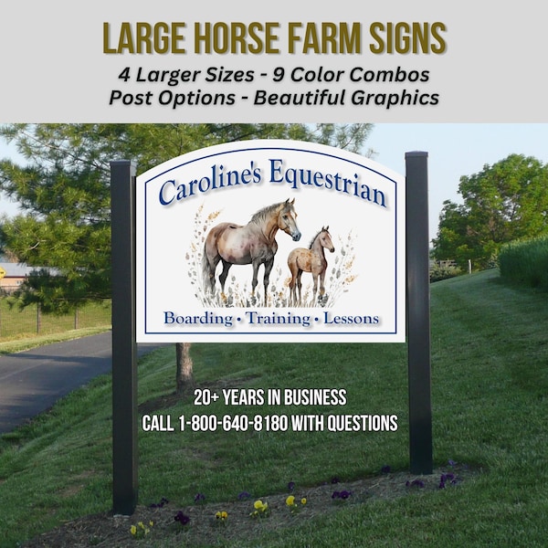 Large Personalized Farm Sign Horse - Etsy